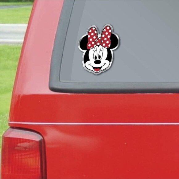 Disney | Accents | Disney Minnie Mouse Flexible Aluminum Car Decal 4 X ...